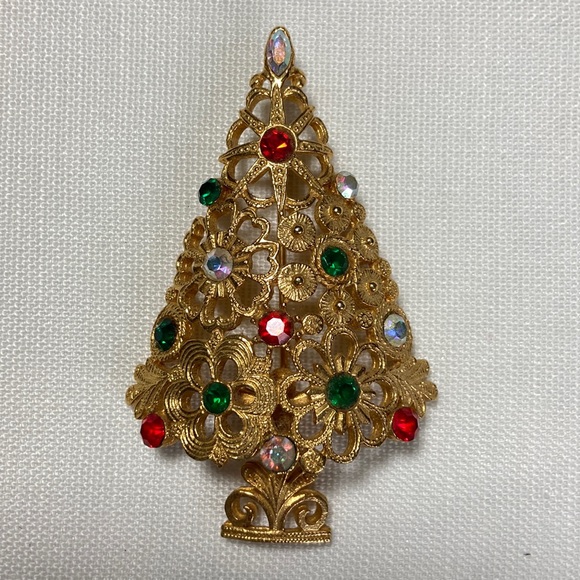 Mylu | Jewelry | Vintage Mylu Embellished Christmas Tree Holiday ...
